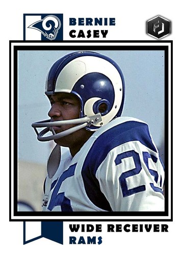 ACEO BERNIE CASEY LOS ANGELES RAMS CUSTOM HAND MADE ART CARD | eBay