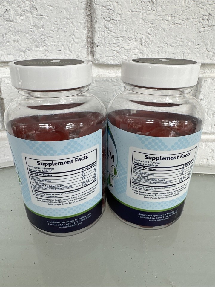 2 Wholesome Health Magnesium Gummy for Calm Relaxation & Muscle Health ...