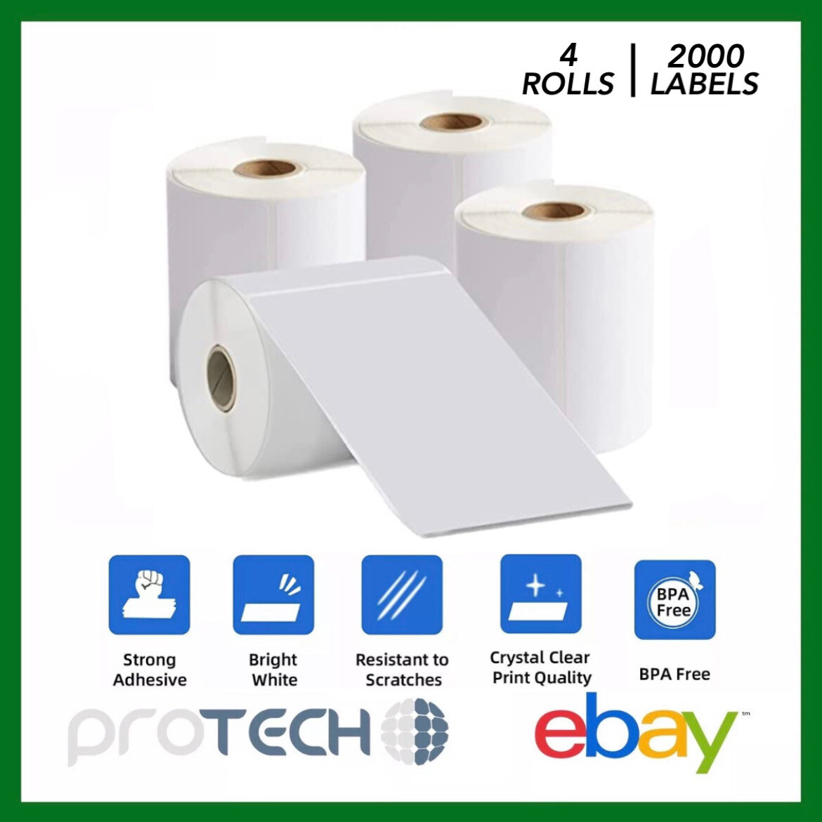 Royal Mail Thermal Labels 6x4 Inch Zebra Printer Labels 500 Labels Roll ...
