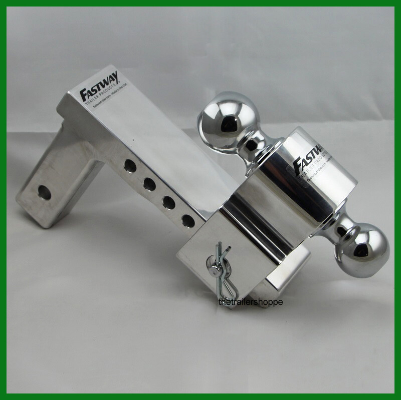 Flash Aluminum Chrome Receiver Hitch Dual Ball Mount 2" & 2-5/16 Balls ...