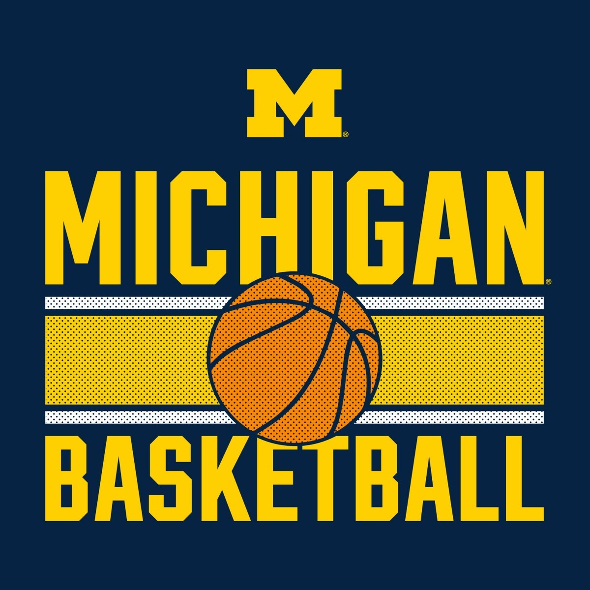 Michigan Basketball Logo Men's Basketball University Of Michigan