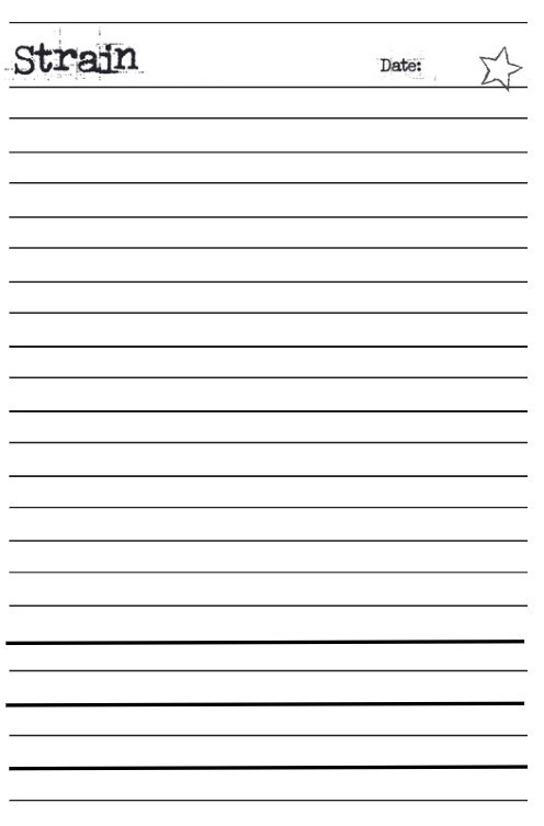 Strain Diary Log 420 Journal (108 Total Pages 100 Log Entries) | eBay