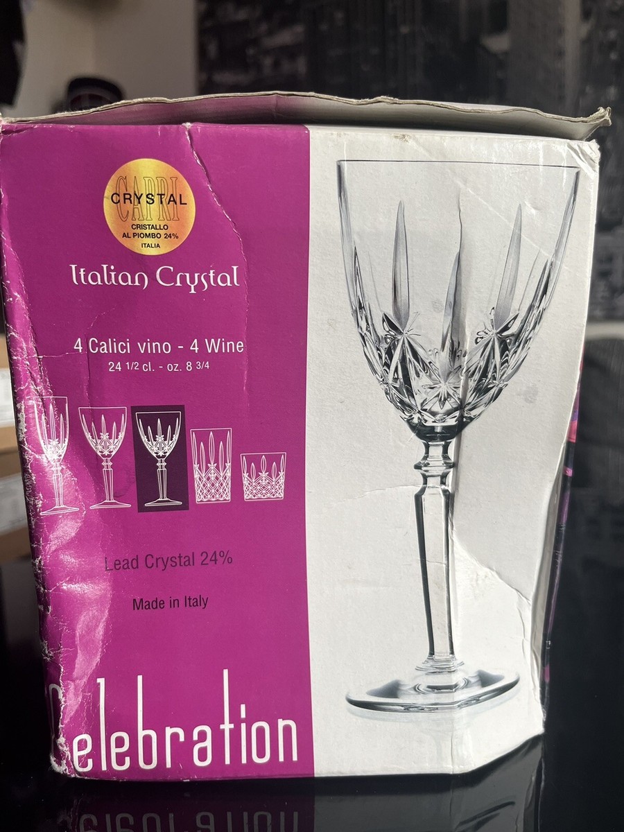 Le Crystal Wine Glasses Made In Italy Timeless Italian Crystal Wine