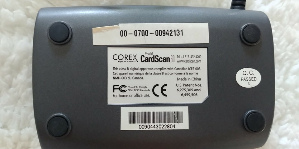 Corex CardScan 60 USB Wired Business Card Scanner | eBay Australia
