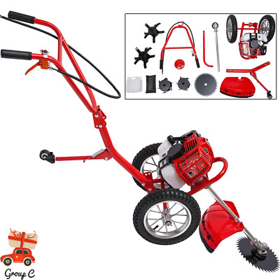Hand Push Type Grass Cutter Lawn Mower Trimmer Gasoline Brush Cutting ...