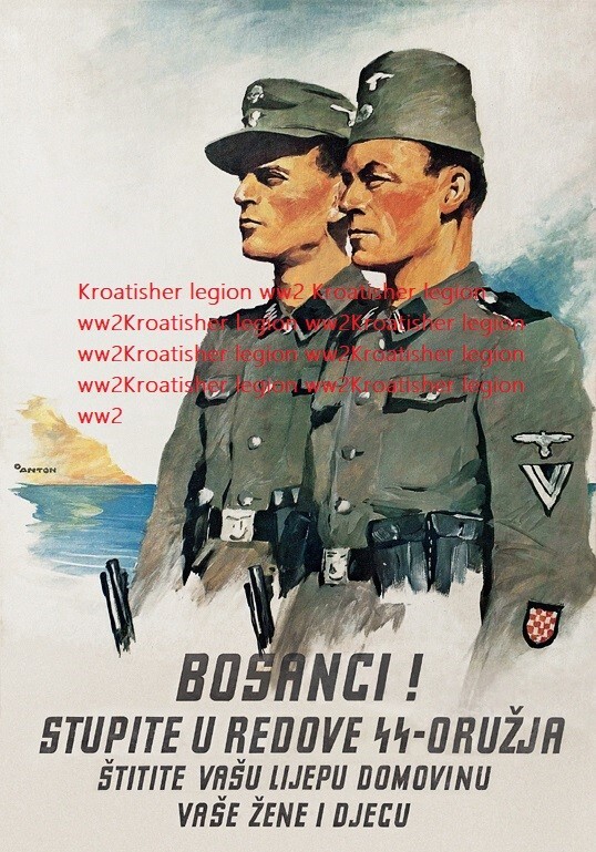 ww2 Photo Hrvatska legija Kroatische Legion Zagreb Heer Wh Split Rijeka ...