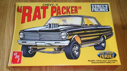 AMT NOSTALGIC SERIES STREET FREAKS RAT PACKER CHEVY II AWB DRAG CAR 1: ...