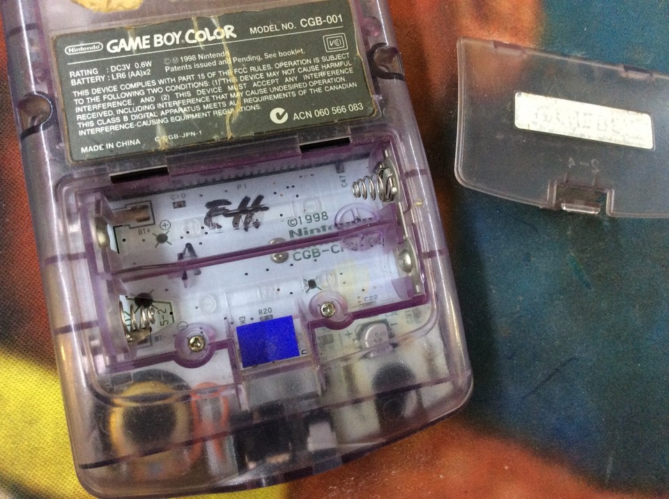 Nintendo Game Boy Color Atomic Purple system NO POWER FOR PARTS | eBay
