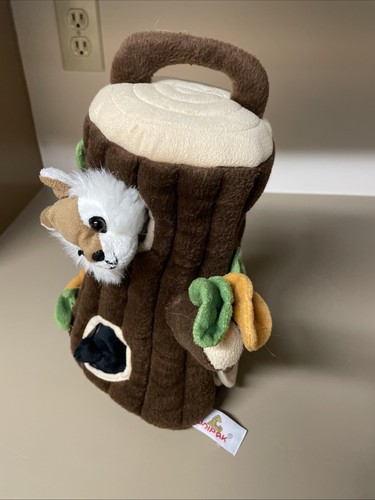 Unipak Plush Tree Trunk House with 3 Stuffed Forest Animals | eBay