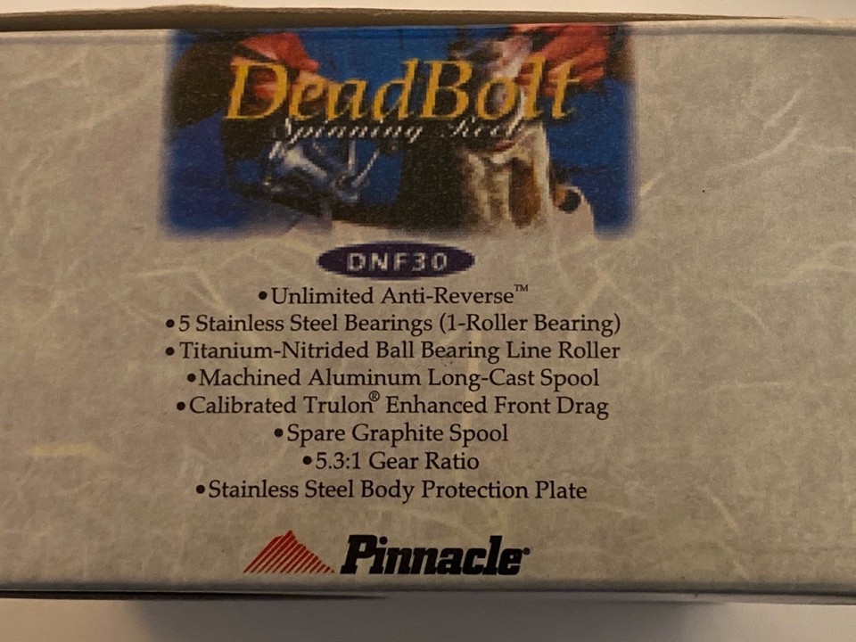 Pinnacle “Dead Bolt” DNF 30 Spinning Reel (used) With Spare Spool | eBay