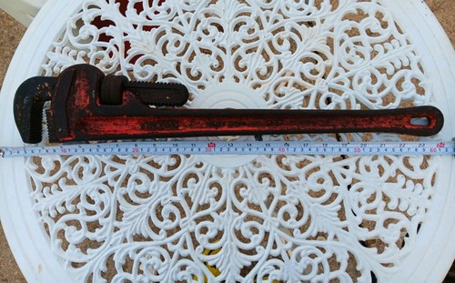 Rigid Heavy Duty 24" Pipe Wrench Ridge Tool Co Made In Elyria Ohio USA ...
