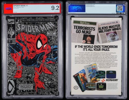 1990 Marvel Comics Spider-Man #1 Silver CGC Edition Todd McFarlane PSA 9.2 | eBay