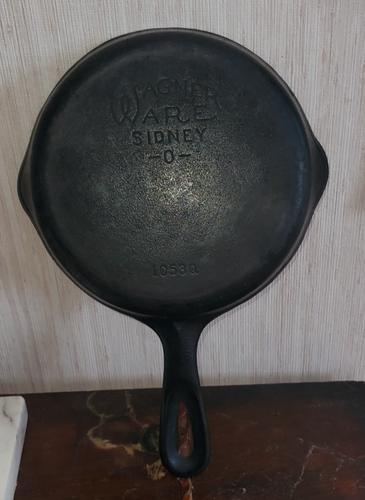 Vintage Wagner Ware Sidney-O #8 1058 O Cast Iron Skillet Clean | eBay