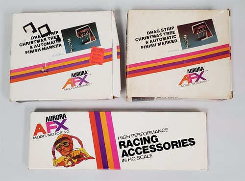 H-537 VINTAGE AURORA AFX HO SCALE SLOT CAR RACING ACCESSORIES IN ...