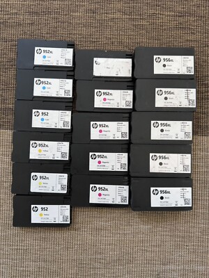 Lot 16 HP 952XL 956XL BK COLOR 50% Ink OFFICEJET PRO 8210 8720 8740 | eBay