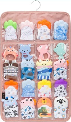 Baby Teething Mitten Glove Teether Toy Pacifier Feeders Hanging ...