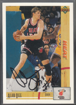 ALAN OGG 1991-92 Upper Deck #198 Miami Heat Signed Autographed Rookie ...