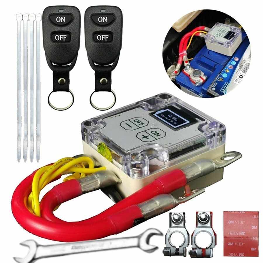 Car Battery Isolator Disconnect Cut Off Power Switch Wireless Remote ...