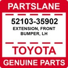 Toyota 4Runner 1999-2002 OEM Genuine Left Front Bumper Extension 52103 ...