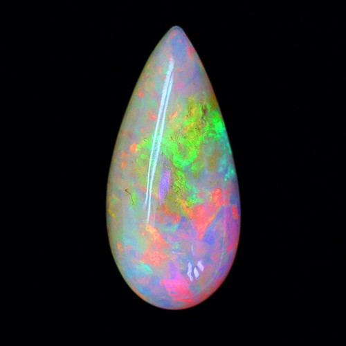 8.57ct Micro Honey Comb Pattern Fabulous Solid Crystal Semi Black Welo ...