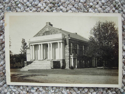 RPPC-GOSHEN MA-JOHN JAMES MEMORIAL HALL-MASS-REAL PHOTO-HAMPSHIRE ...