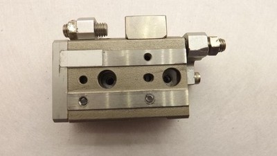 SMC MXQ8-10 PNEUMATIC AIR TABLE SLIDE GUIDED CYLINDER 10MM STROKE ...