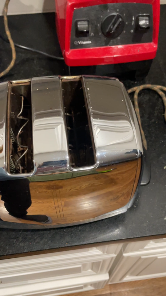 Vintage SUNBEAM T-20B Radiant Control TOASTER WORKS BUT HAS BROKEN PART ...