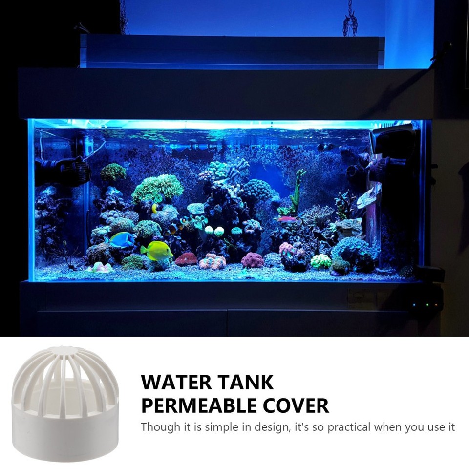 2 PCS Permeable Cover for Aquarium Fish Tank Net Mesh Overflow Screen ...