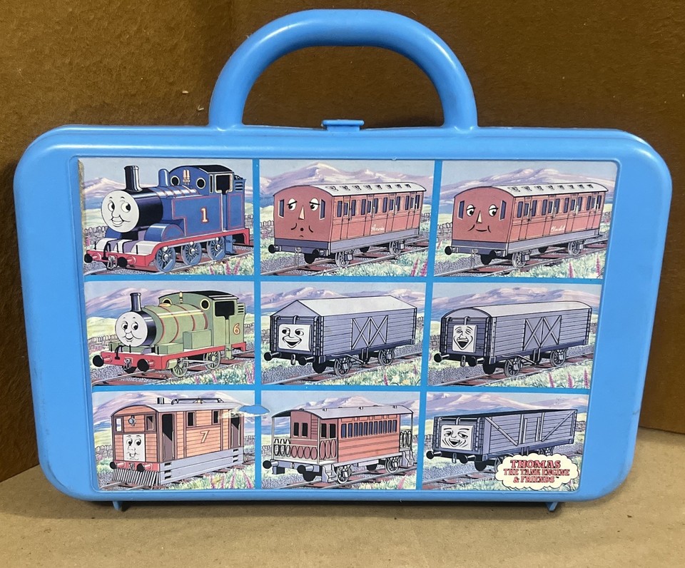 VTG Thomas The Tank Engine Blue Case W/Trains 1989-92 Rare Thomas, Toby ...