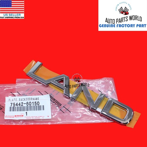 NEW GENUINE OEM TOYOTA 98-02 LAND CRUISER REAR HATCH DOOR NAMEPLATE ...