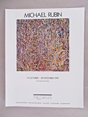 Michael Rubin Art Gallery Exhibit PRINT AD - 1990 | eBay