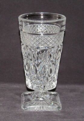 Imperial Glass Co. CAPE COD No.1602 Crystal Fancy Cut Stem Footed Juice ...
