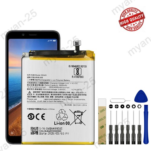 New BN49 Battery Replacement For Xiaomi Redmi 7A 3900 mAh Tools | eBay