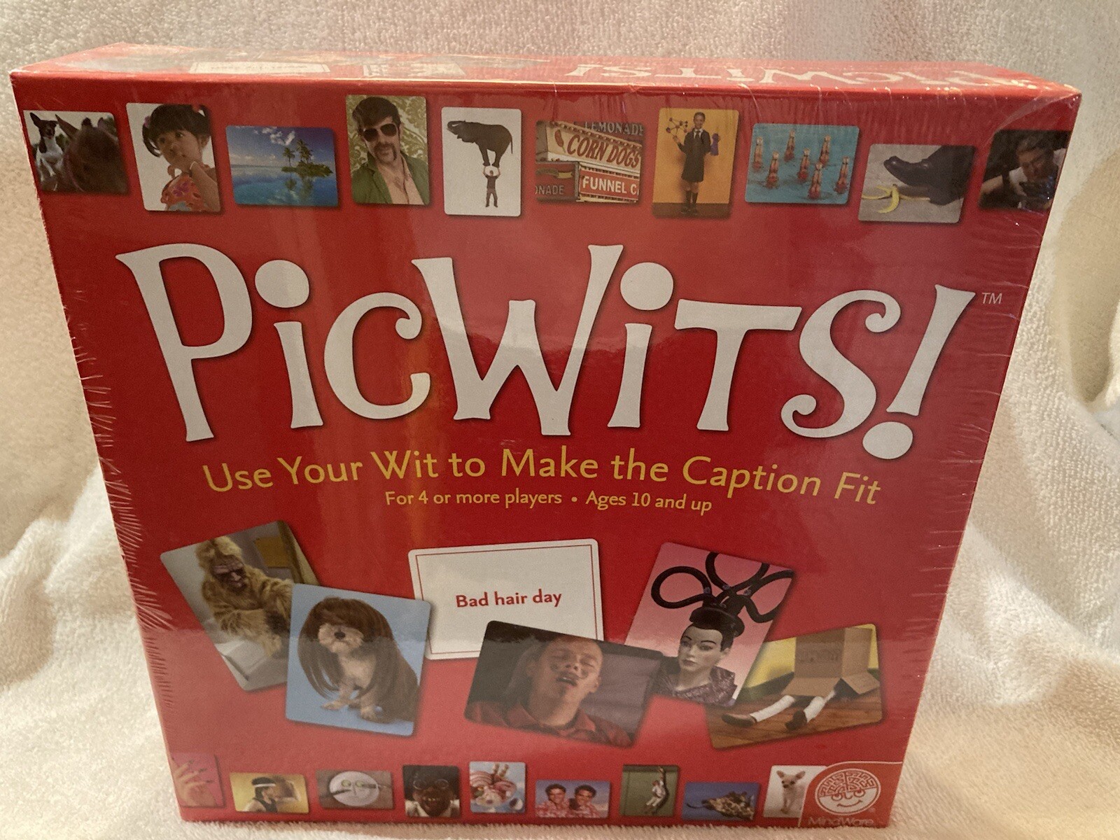 Picwits! Board Game by Mindware Family Fun Use Your Wits to Make the Caption Fit