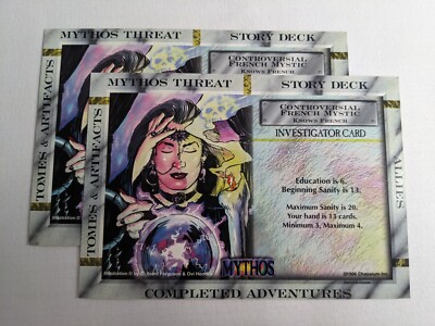 MYTHOS CCG Mystic/Nephew Investigator EXC Chaosium 1996 | eBay