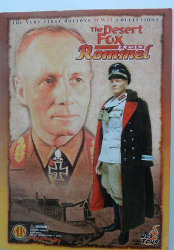 1/6 scale, HOT TOYS WW II German Erwin Rommel Desert Fox Afrika Korps ...