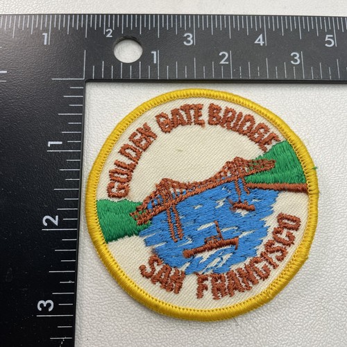 Vtg SAN FRANCISCO BAY GOLDEN GATE BRIDGE ARCHITECTURE California Patch ...