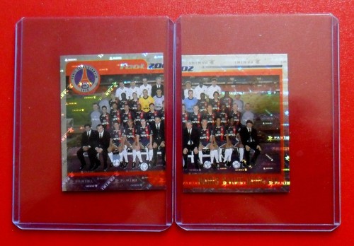 PANINI FOOT 2002 TEAM PARIS SG PSG RONALDINHO ROOKIE # 281 / 282 LIGUE ...