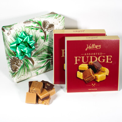Evergreen - Assorted Fudge Gift Box - Hall's Candies | eBay