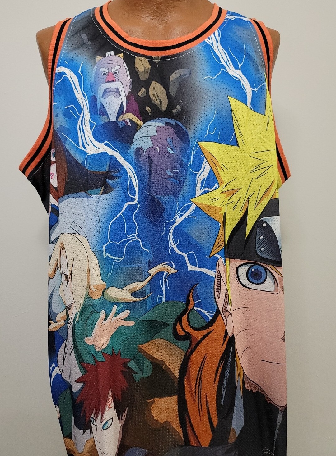 Naruto Tank Top Shirt Jersey Size XL Shippuden Collection Black | eBay