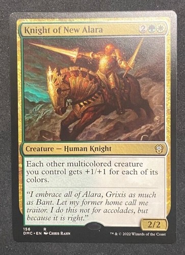 Knight of New Alara - MTG Magic the Gathering- Commander - Misprint ...
