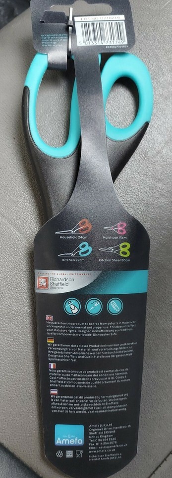 Richardson Sheffield Gripi Kitchen Scissors Blue/Black - BRAND NEW ...