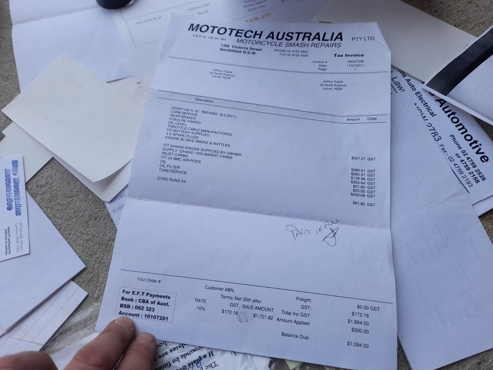 Suzuki GSX-R 1100 1987 custom -Young Guns Motorcycles , low kms , X Ron ...