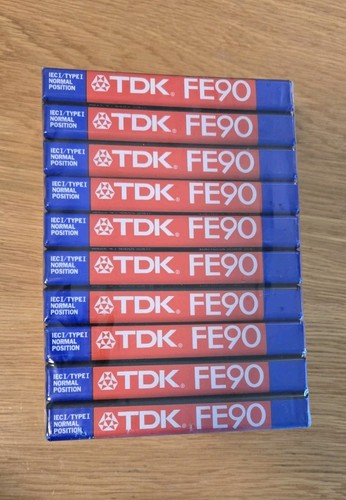 TDK FE90 Blank Audio Cassette Tapes x 10 New And Sealed | eBay
