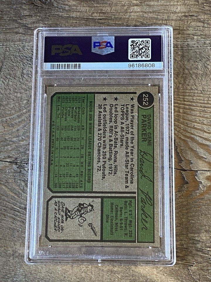 1974 Topps Baseball PSA 8 Dave Parker Rookie Card | eBay