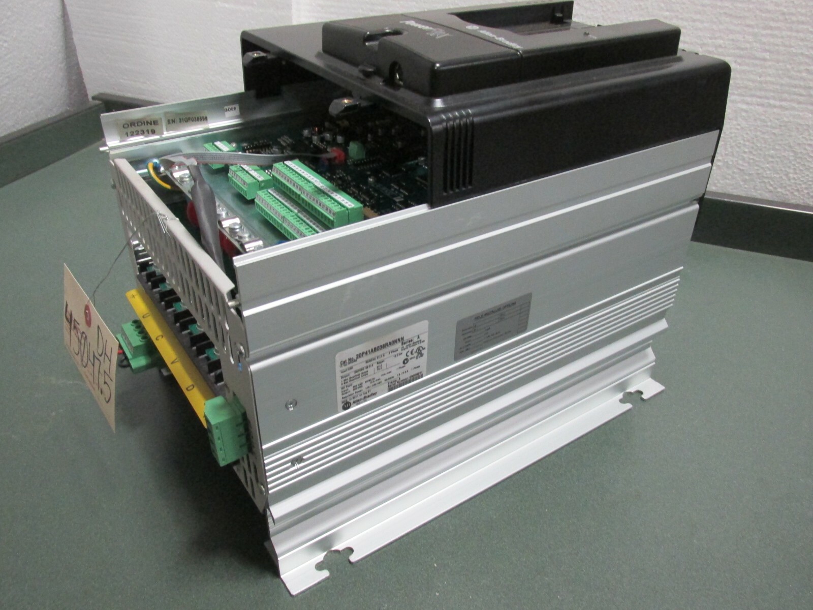 10.0HP PowerFlex DC Allen-Bradley 20P41AB038RA0NNN Series A I/O:24VDC ...