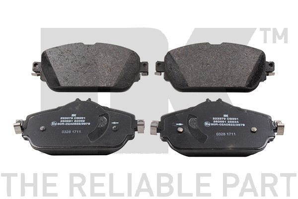 Brake Pads Set Front 223379 NK 0004208700 0004208903 0004209703 ...