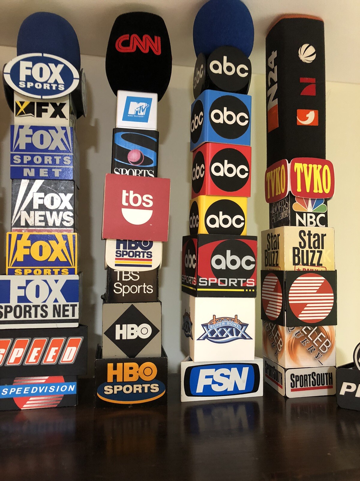 TV Channel Network Mic Flags Microphone TV Television News and Sports ...