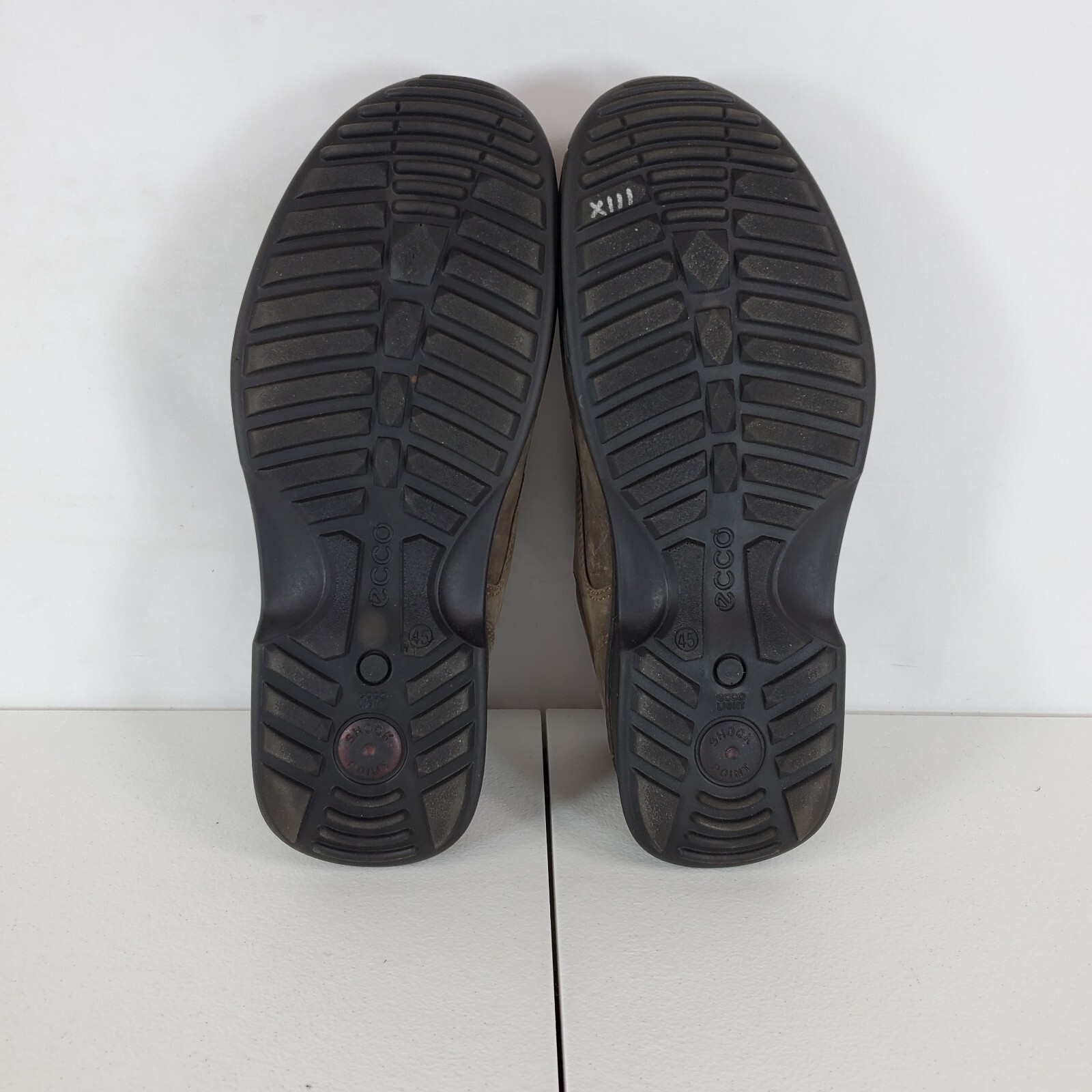 Ecco Light Shock Point Oxfords Lace Shoes Brown Leath… - Gem