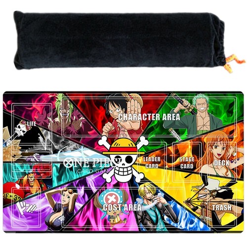 Straw Hat Pirates One Piece Playmat With Zones OPCG Card Game Play Mat ...